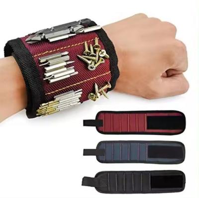 China Custom Super Strong Magnetic Wristband with Strong Magnet Hold Screw Nail Fastener for sale