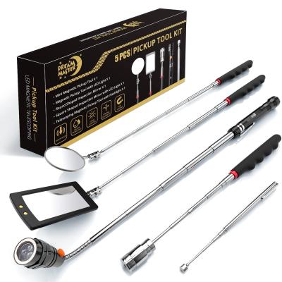 China Magnetische pick-up-toolset met 3 LED-lichten Te koop