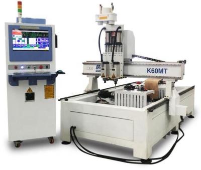 Cina Carved Wood Multi Head CNC Router With 6kw HQD Spindle in vendita