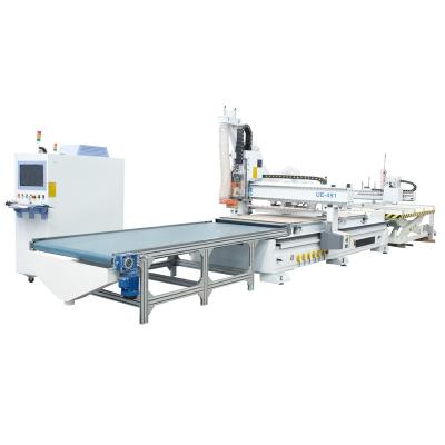 Китай 3 Aixs ATC Nesting CNC Router For Furniture With Auto Feeding Loader продается
