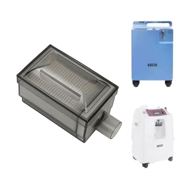 Oxygen concentrator intake filter front view