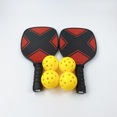 Cina Red PU Pickleball Paddle Wood Pickleball Paddles all'aperto Sport indoor in vendita