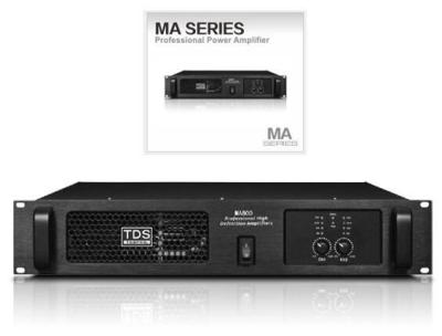 China 8 ohmios de 600w Rms clasifican el amplificador del Ab para dos la altura de los altavoces 2U en venta