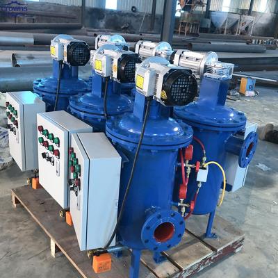 China 스테인레스 스틸 자동 산업자율 청소 물 필터 자동자율 청소 세척기 자율 빨래 필터 for sale