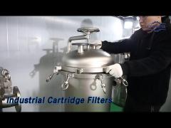 SS304 Housing Industrial Cartridge Filters 1.6Mpa For Water Treatment
