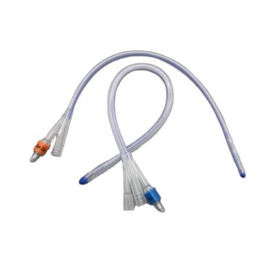 Cina Silicone bidirezionale a 16 pollici a 10 pollici 100% di irrigazione del catetere di Foley per maschio e femminile in vendita