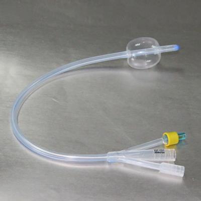 Cina Silicone a tre corsie 400mm medico adulto 100% di irrigazione del catetere di Foley in vendita