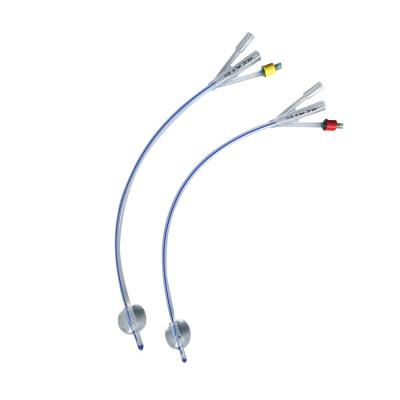 Cina Catetere 100% di Foley di modo di irrigazione 3 della vescica del silicone dell'OEM BPA liberamente in vendita