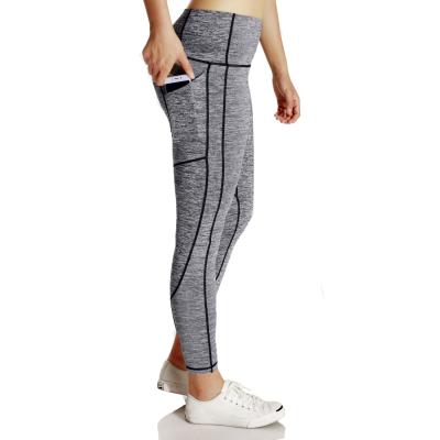 Cina Il tipo alto controllo delle tasche del lato della pancia dei pantaloni di allenamento di Waisted non vede attraverso il tessuto in vendita