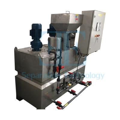 China Sistema automático de dosificación de 2000L/h con control de pantalla táctil PLC y agitador de almacenamiento en venta