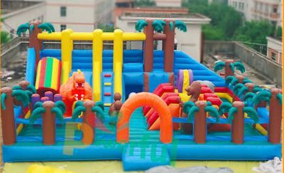 China Grappige Opblaasbare Combi-het Kasteelpark en Speelplaats van Uitsmijtersbouncy voor Jonge geitjes Te koop