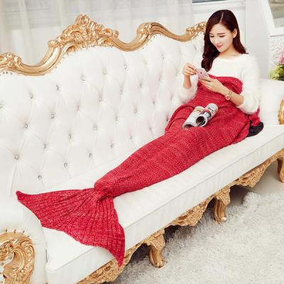Cina La coperta generale su ordinazione Amazon della coda della sirena, lavora all'uncinetto la coperta della coda della sirena in vendita