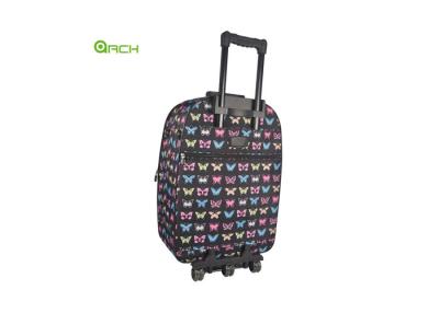 중국 Printing Round Shape Travel Trolley Lightweight Luggage Bag with 6 External Wheels 판매용