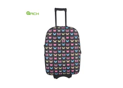 중국 Printing Round Shape Travel Trolley Lightweight Luggage Bag with 6 External Wheels 판매용