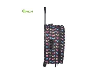 중국 Printing Round Shape Travel Trolley Lightweight Luggage Bag with 6 External Wheels 판매용