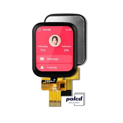중국 Polcd 1.69 인치 TFT 용량 터치 스크린 240x280 일반적으로 검은색 IPS LCD 모듈 판매용