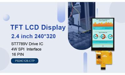 China Polcd 2,4 inch Transmisief 240x320 helderheid 260 bestuurder ic ST7789V Interface 4 Lijn seriële TFT LCD Te koop