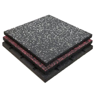 Cina 1m / 50cm EPDM Rubber Gym Flooring Mats Environment Friendly in vendita