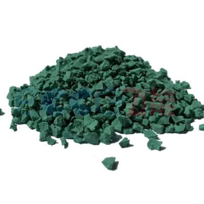 Cina I granelli di gomma di colore verde di EPDM per il pavimento WAF del campo da pallacanestro di sport hanno approvato in vendita
