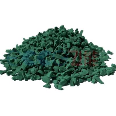 Cina Maglia artificiale piena di gomma dell'erba 6-30 dei granelli EPDM di colore verde della particella in vendita