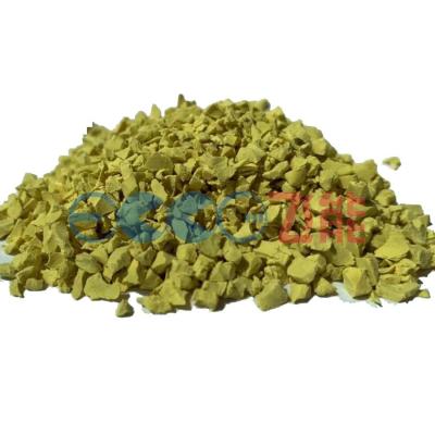 Cina Granelli di gomma gialli di colore EPDM dell'OEM per la sabbiera in vendita