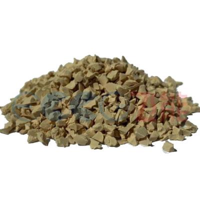 Cina EPDM beige Chip Recycled Rubber Granules Mulch di gomma in vendita