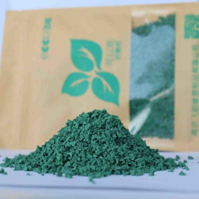 中国 安全運動場のゴム製微粒緑EPDMは柔らかいゴム製根おおいを粒状にした 販売のため