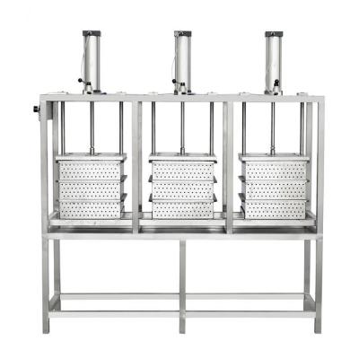 Cina Tipo quadrato pneumatico automatico completo pressa per formaggio di 300kg/H per l'industria casearia in vendita