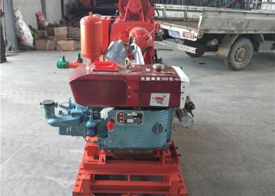 China Diesel Engine XY-1 Geological Drilling Rig 100 Meters Drilling Depth Customized Color for sale