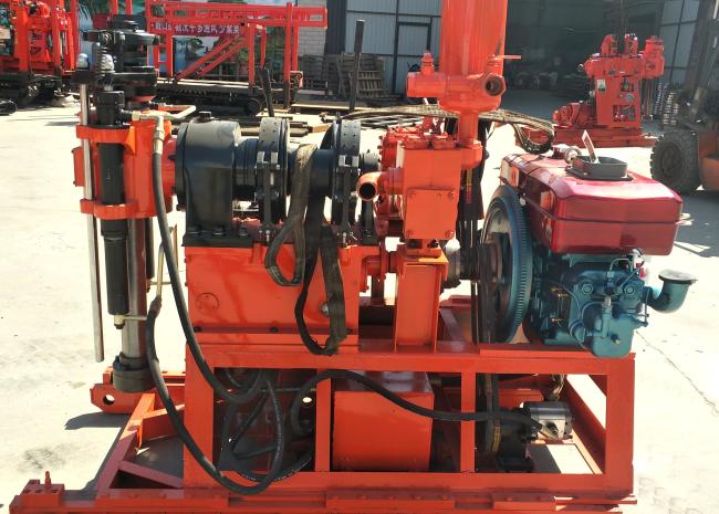 Close-up of GY200 drilling mechanism