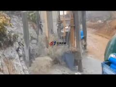 디젤 엔진 크롤러는 180m 공기 우물 구멍 기계를 탑재했습니다