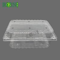 Quality Customizable Disposable Fruit Plastic Container Transparent With Vented Lid for sale