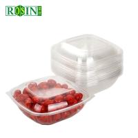 Quality Portable Food Grade 64oz Clear Plastic Salad Bowls Customized With Lid for sale