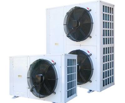 Cina 2HP all'aria a forma di scatola del fan 3HP uno ha raffreddato lo scarico dell'aria esteso serie di orientamento del condensatore dal lato in vendita