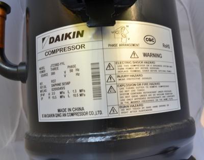 Cina Compressore 3PH R22 380V del rotolo del Giappone Daikin (DAIKIN) JT236D-Y1L 7HP in vendita