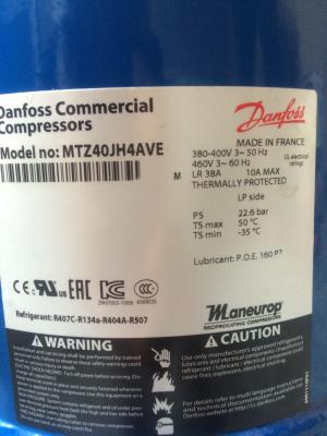 Cina Pistone ermetico del compressore MTZ40JH4AVE Francia Maneurop di R22 Danfoss Maneurop che ricambia compressore commerciale in vendita