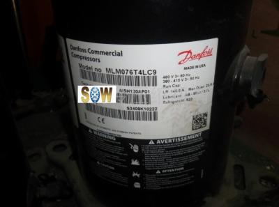 Cina I compressori commerciali MLM076T4LC9 R22 U.S.A. della refrigerazione del rotolo di Danfoss hanno fatto il compressore medio della temperatura in vendita