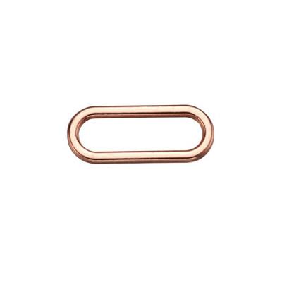 Cina Arrugginisce il reggiseno regolabile ovale Ring And Slider del metallo libero in vendita