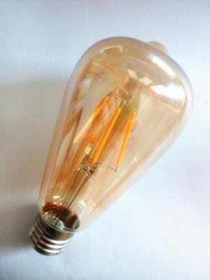 China Filamento Gloden del bulbo del LED Ra de 400 lúmenes 80 30000 horas 2 años de la garantía E27 de europeo septentrional occidental retro de cristal de la base en venta