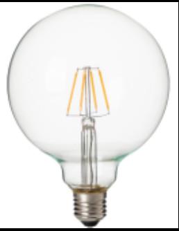 China La oficina transparente de la casa del bulbo de cristal de 400 del lumen del filamento 4w G125 del LED de la LÁMPARA del ahorro microprocesadores interiores retros de la energía utilizó el modelo de la UE en venta