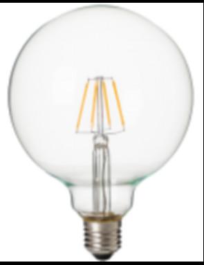 China La oficina transparente de la casa del bulbo de cristal de 400 del lumen del filamento 4w G95 del LED de la LÁMPARA del ahorro microprocesadores interiores retros de la energía utilizó el modelo de la UE en venta