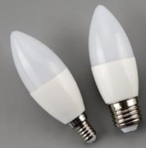 China La oficina ahorro de energía de aluminio de la casa de lámpara de la cubierta plástica de la vela c37 6w del LED utilizó lumen interior de la garantía 420 de los yerars del bulbo 2 en venta