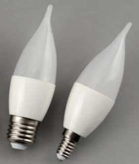 China La oficina ahorro de energía de aluminio de la casa de lámpara de la cubierta plástica de la vela c37 6w del LED utilizó lumen interior de la garantía 420 de los yerars del bulbo 2 en venta