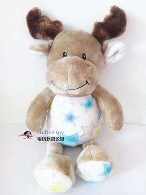 China plush moose elk christmas animal good wishes stuffed toy children liked present new year hot loverly new sale soft pp for sale