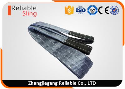 中国 WLL 4トンの灰色の家具の運送革紐、100%のポリエステル ヤーンの重い持ち上がる革紐 販売のため