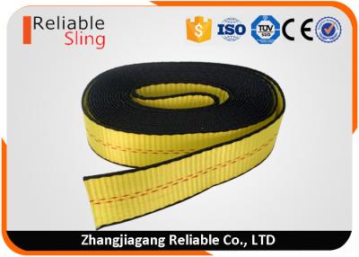 Cina Cricco a strisce a 2 pollici giallo standard americano che frusta la tessitura piana della cinghia in vendita