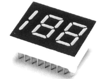 중국 일반적인 양극 음극선 0.40 인치 이중 절반 손가락 LED 디지털 표시 장치 황록색 색깔 판매용