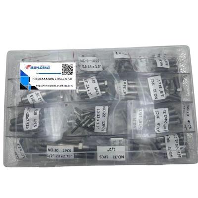 Cina Universal Sprint Car Bolt Kit Triple X Chassis con Q/C R/R S/P e Titanio Completo Grado 8 Bolt Set 29 pezzi in vendita