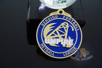 Cina Sport che corrono l'oro d'imitazione Plting delle medaglie del premio del metallo con smalto molle blu in vendita