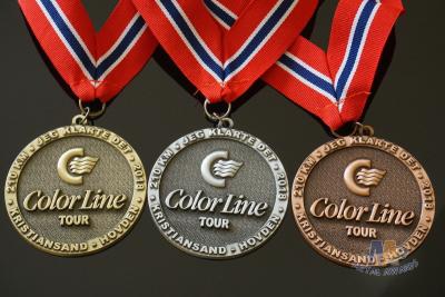 Cina Medaglie del premio del paese di Noway grandi messe con la ramatura dell'argento dell'oro dell'oggetto d'antiquariato di struttura in vendita